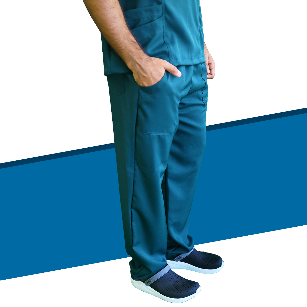 Calça Scrub c/ Bolso Gabardine - Uniforme Profissional Unissex ...